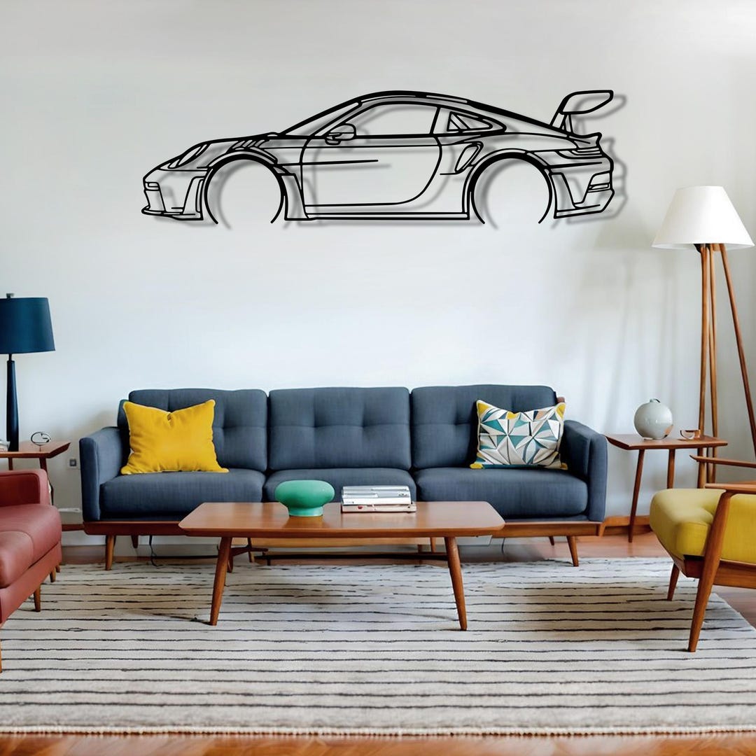 Racing Car Theme Metal Wall Art - Sport Car Sign - Etsy