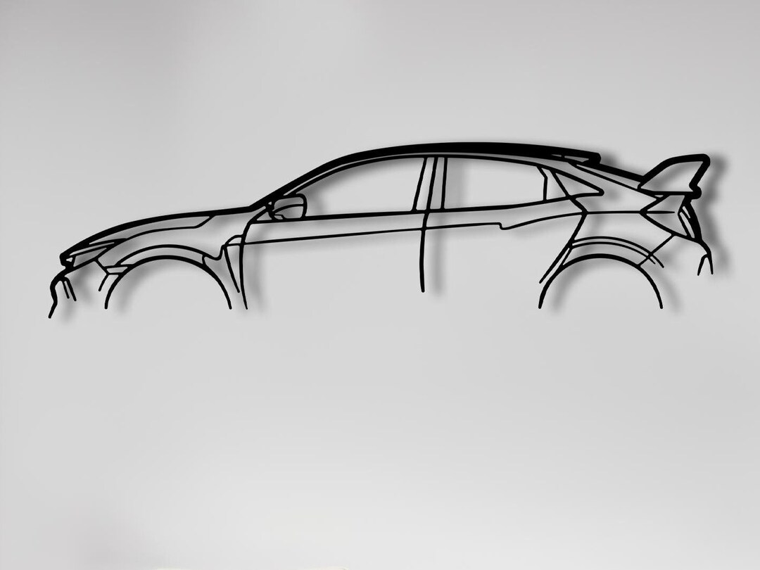 Civic Type-r Metal Wall Art , Civic Type-r Metal Garage Sign , Civic ...