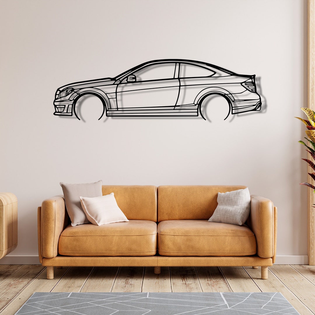 C63 Theme Metal Wall Art , C63 Metal Garage Sign , C63 Gift Metal Decor ...