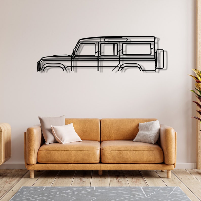 Defender 110 Theme Metal Wall Art , Defender 110 Metal Garage Sign ...