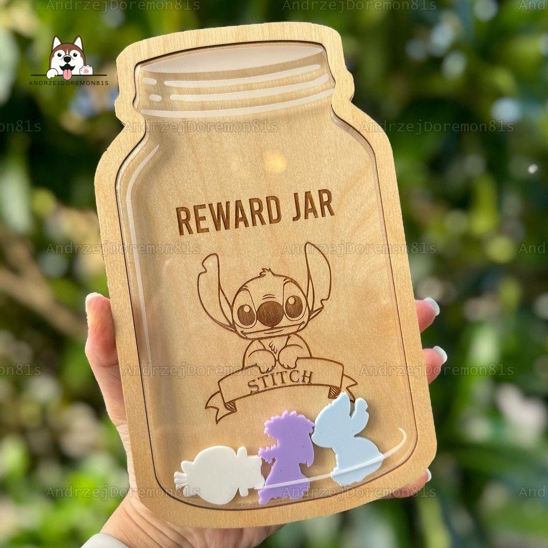 Disney Stitch Star Reward Jar, Classroom Teacher Reward Jar, Kids ...