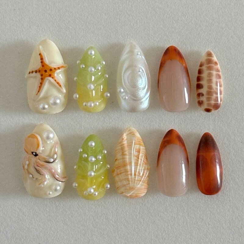 Octopus Nails - Etsy
