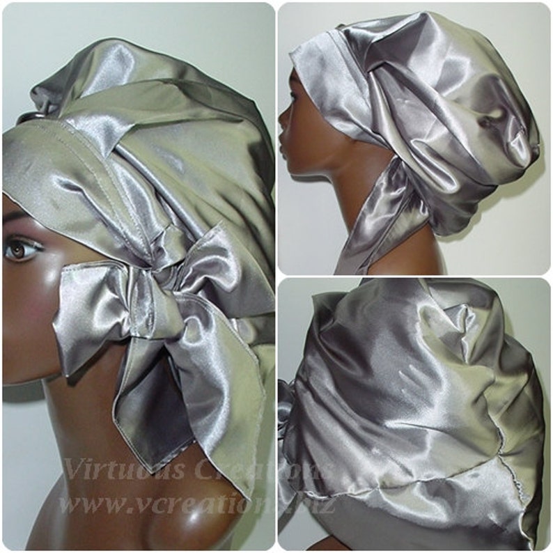 Satin Braid Locs Sleep Bonnet Cap Single Layered Headwrap | Etsy