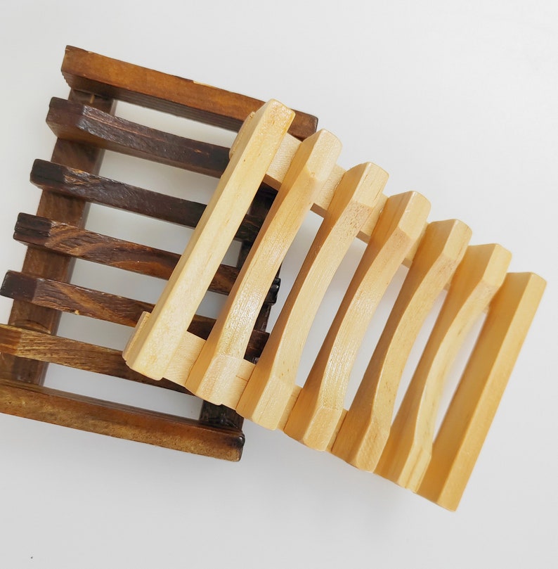 Carbonized Natural Beech Wood Soap Box/best Drainage Biodegradable Soap ...