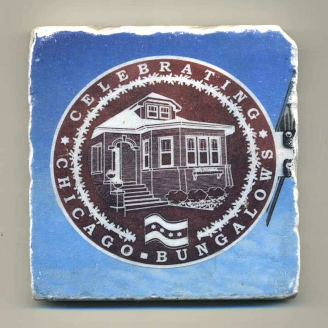 North Mayfair - Chicago Bungalows - Original Coaster - Etsy