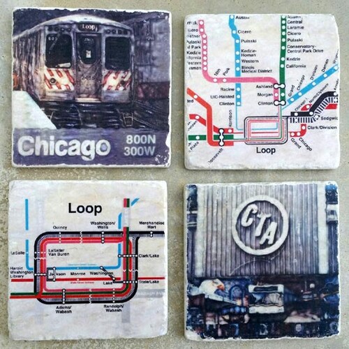 Chicago Loop Coasters - Etsy
