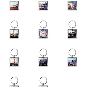 Alcatraz Island Glass Photo Keychain Handmade - Etsy