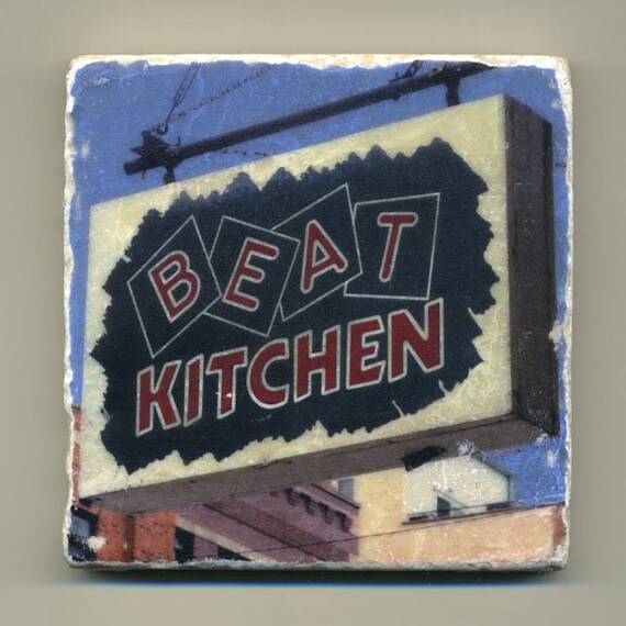 Beat Kitchen in Roscoe Village Original Coaster | Etsy