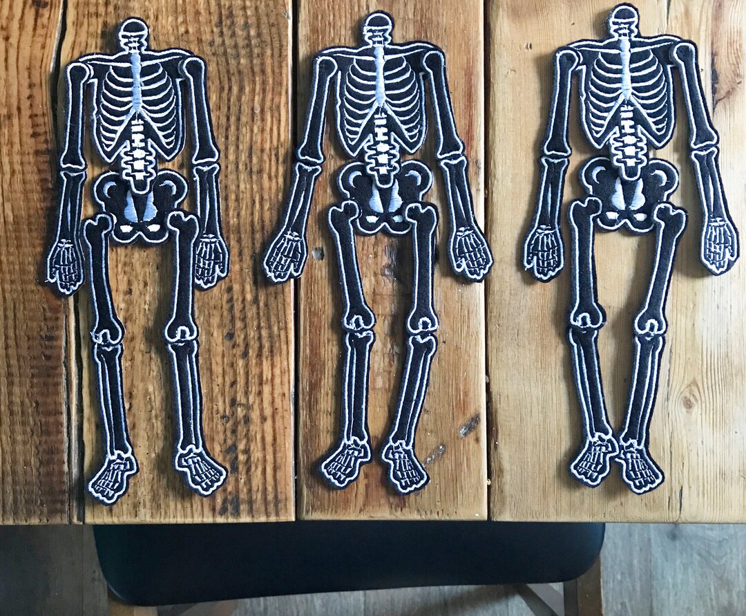 Skeleton Body Decoration - Brother Embroidery File PES 6 X 10" Hoop or ...