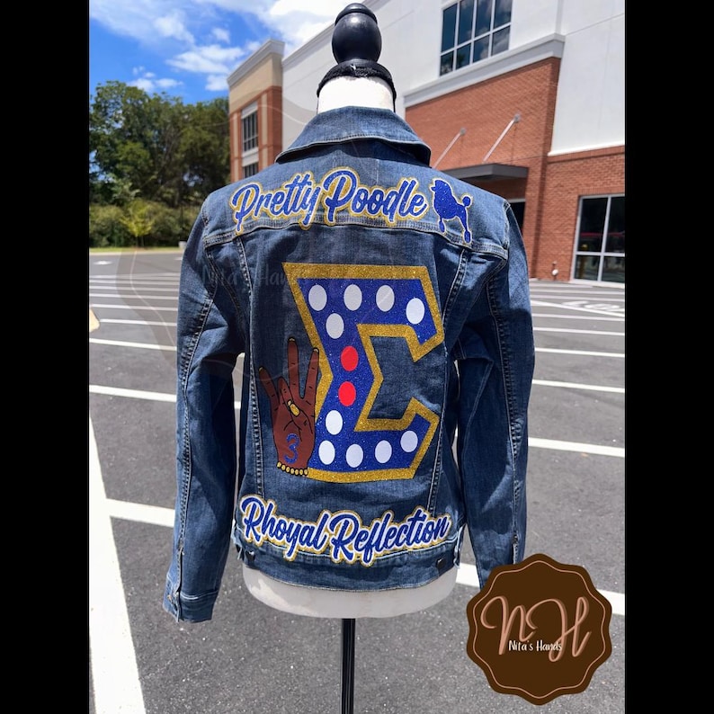 Alpha Kappa Alpha Jean Jacket, DST, ZPHIB, SGRHO Custom Jacket ...