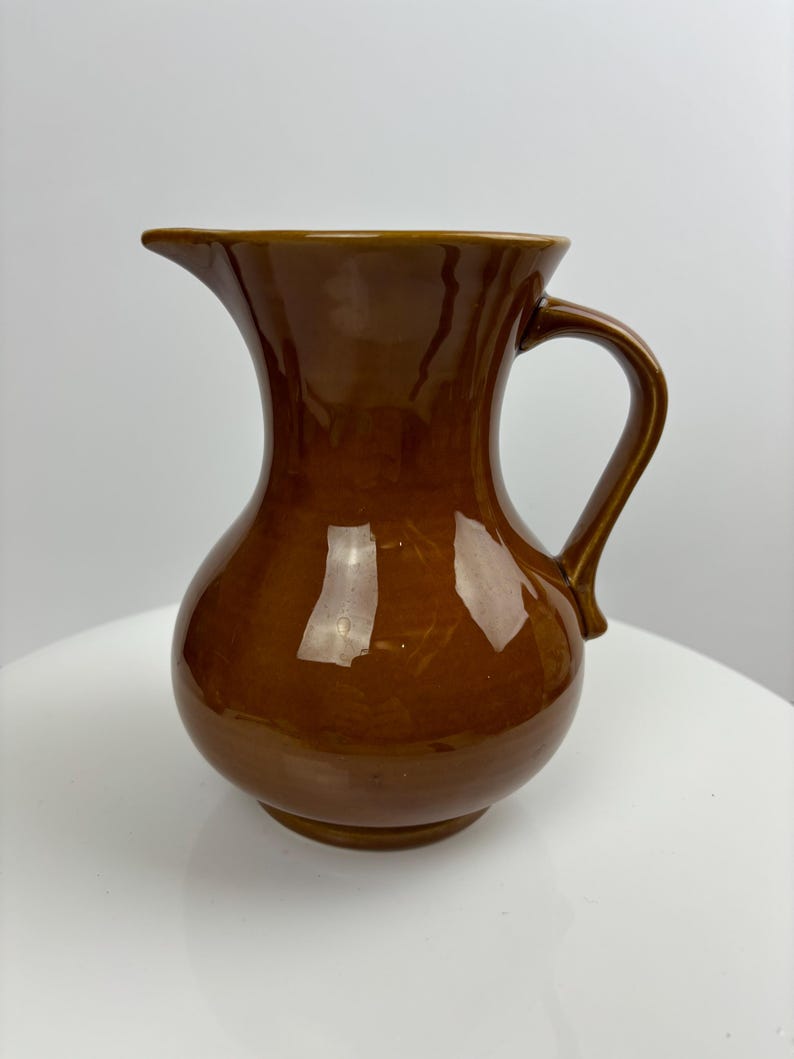 A Prinknash Pottery Jug in a Beautiful Deep Amber Glaze. - Etsy