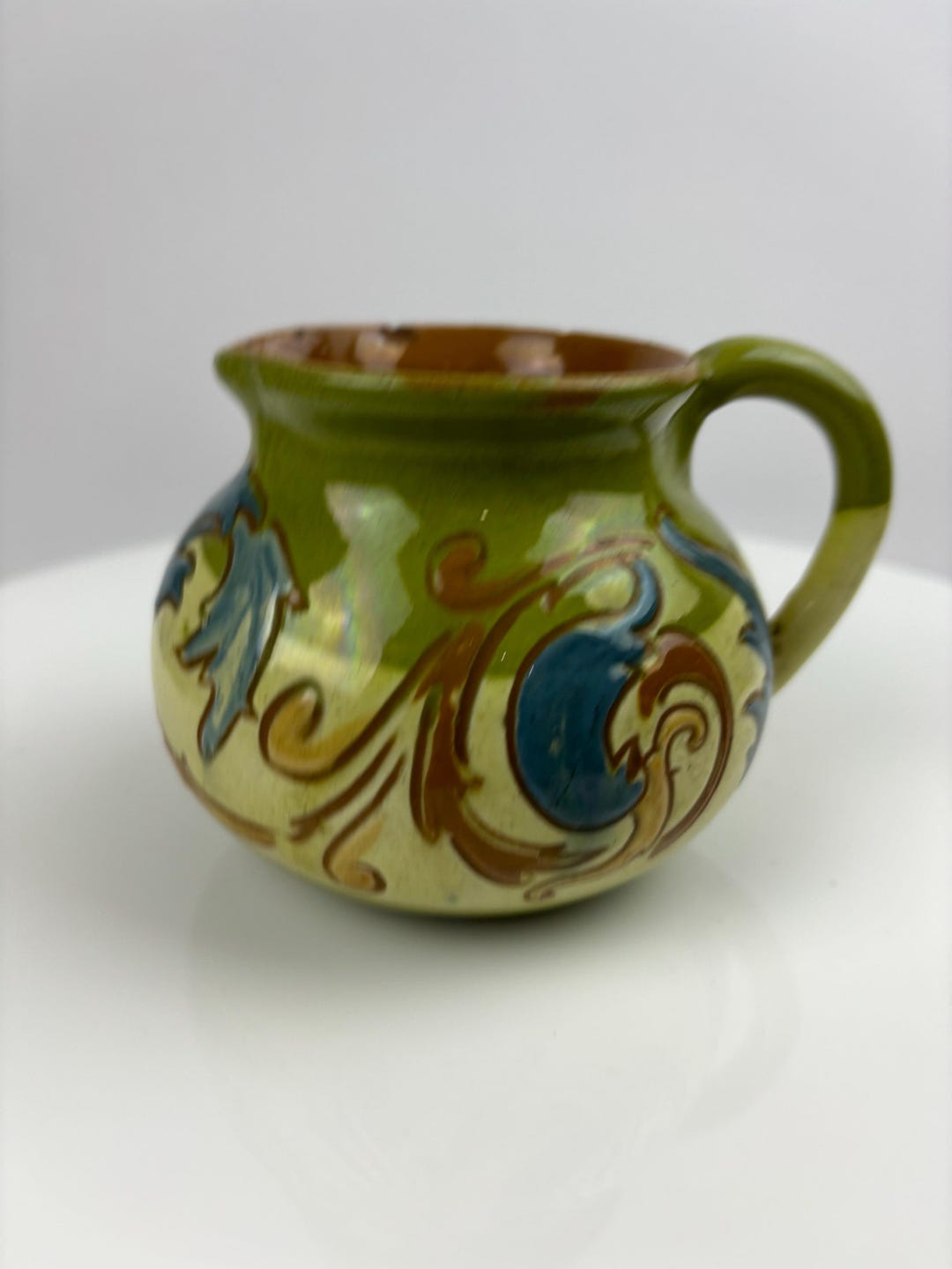 1892 CH Brannam of Barnstaple Small Art Nouveau Cream Jug. - Etsy