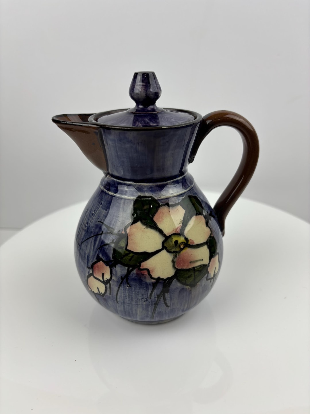 1920’s Watcombe Pottery Torquay Chocolate Pot in ‘dog Rose’ Hand ...