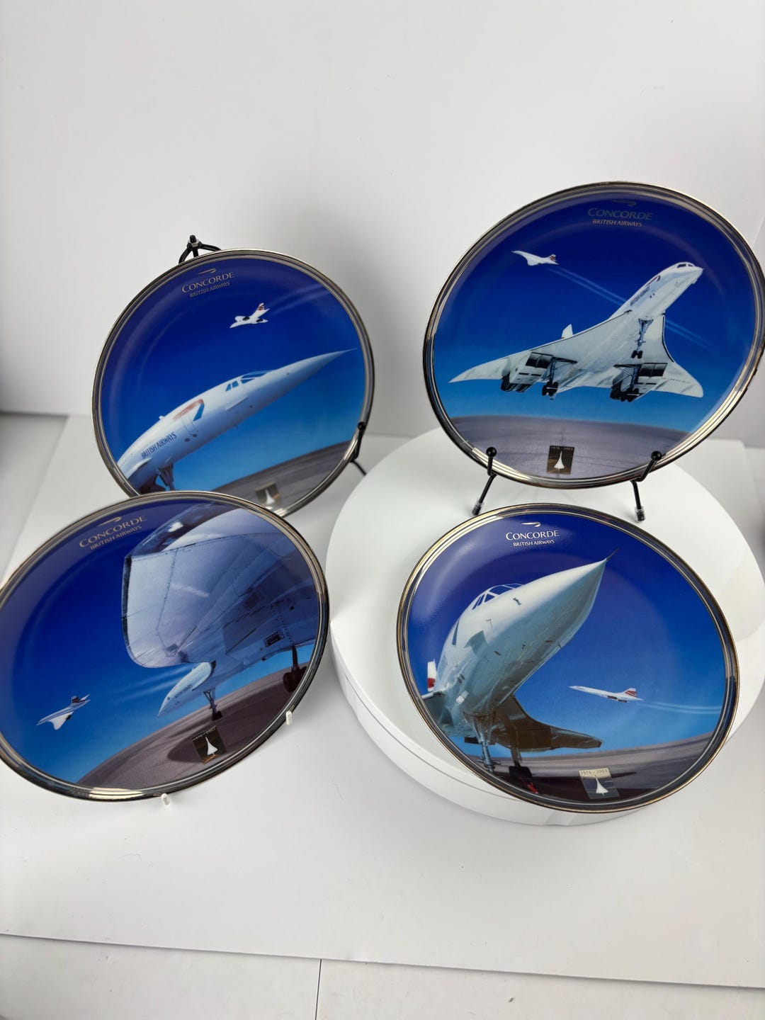 Concorde Commemorative Plates Set, Limited Edition Aviation Decor - Etsy