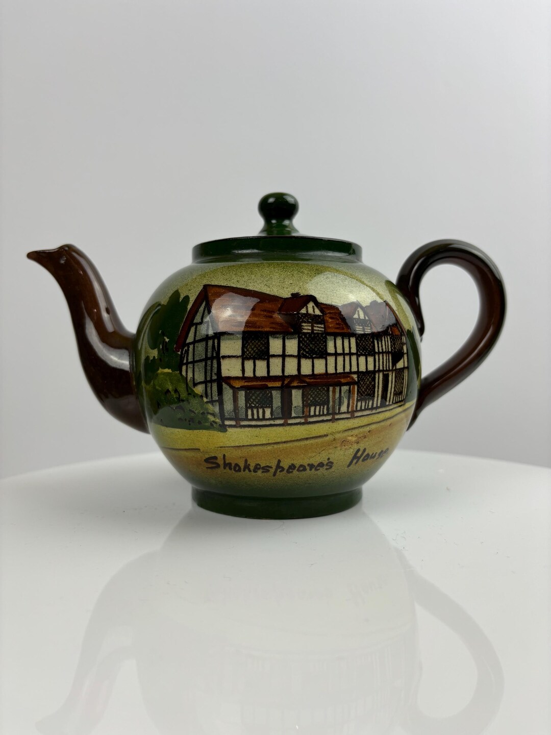 1930’s Watcombe Pottery Teapot With Handpainted Image of Shakespeare’s ...