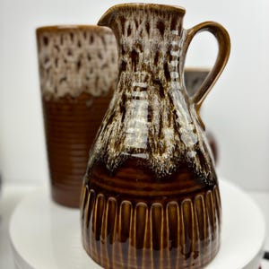 Three Large Honiton Pottery Vintage Honeycomb Glazed Pieces in ...