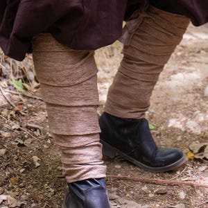 Cotton Medieval Winingas: Nuada Leg Wraps for LARP, Ren Faire - Etsy