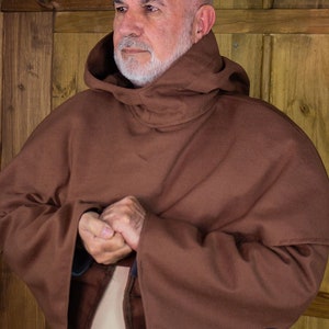 Franciscan Monk Habit for Fantasy Medieval LARP, US Duty Free ...
