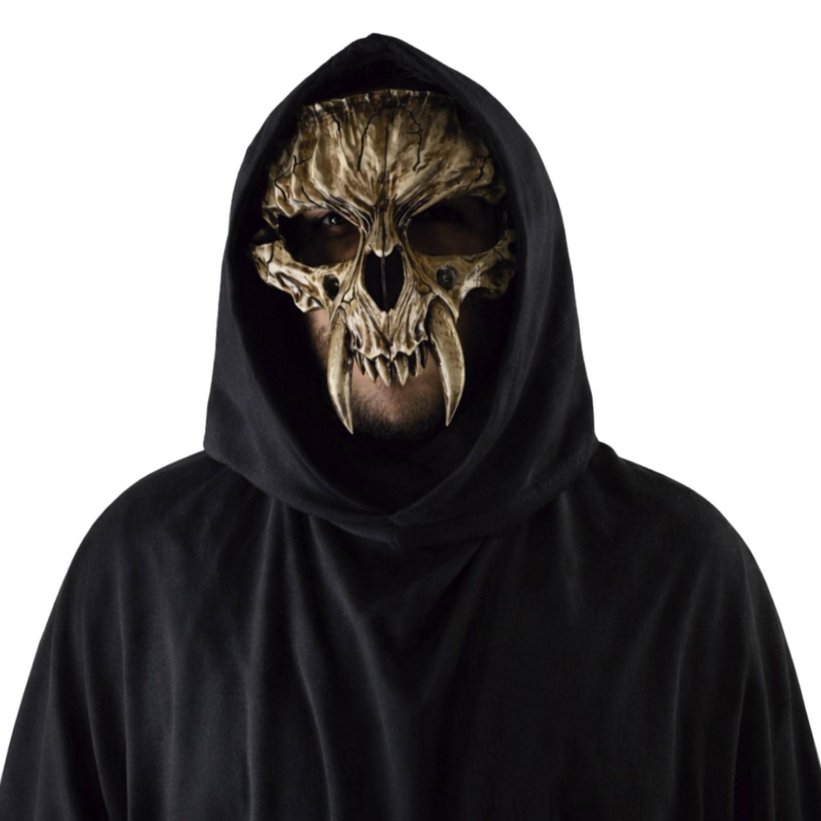 Skull Cultist Mask – Bone Style 3D Printed Mask, Hand Painted Ritual ...