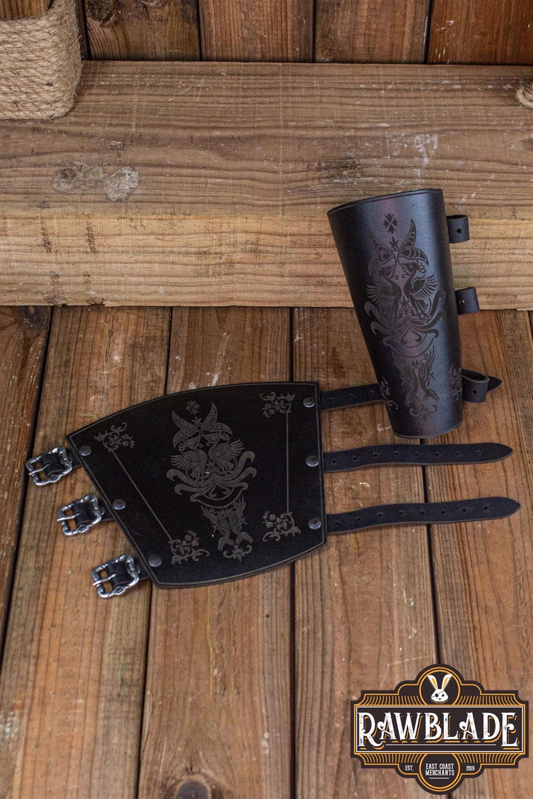 Elegant Swan Bracers for Fantasy LARP, Medieval Cosplay, Renaissance ...