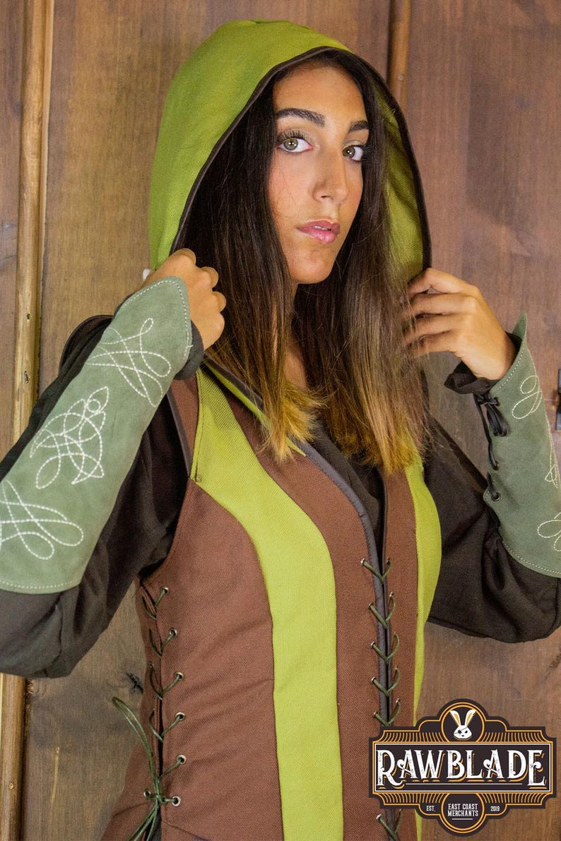 Green Cotton Archer Tunic - Fantasy Medieval Costume - Etsy
