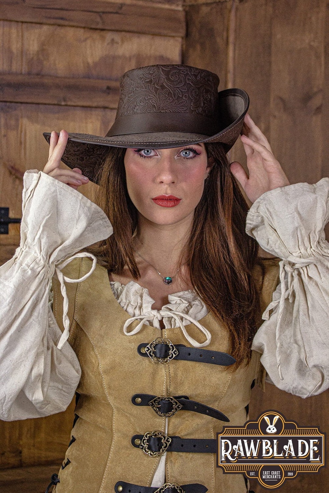 Corsair Half Wing Hat for LARP, Renaissance Faires, Cosplay & Pirate ...