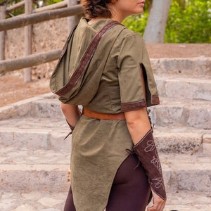 Fantasy Briannan Suede Ranger Tunic for Medieval LARP, US Duty Free ...