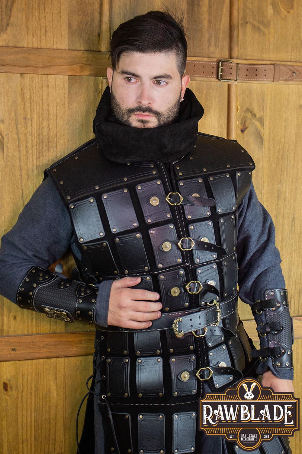 Fantasy Medieval Black Brigandine Castro Vecchio Armor, LARP, US Duty ...