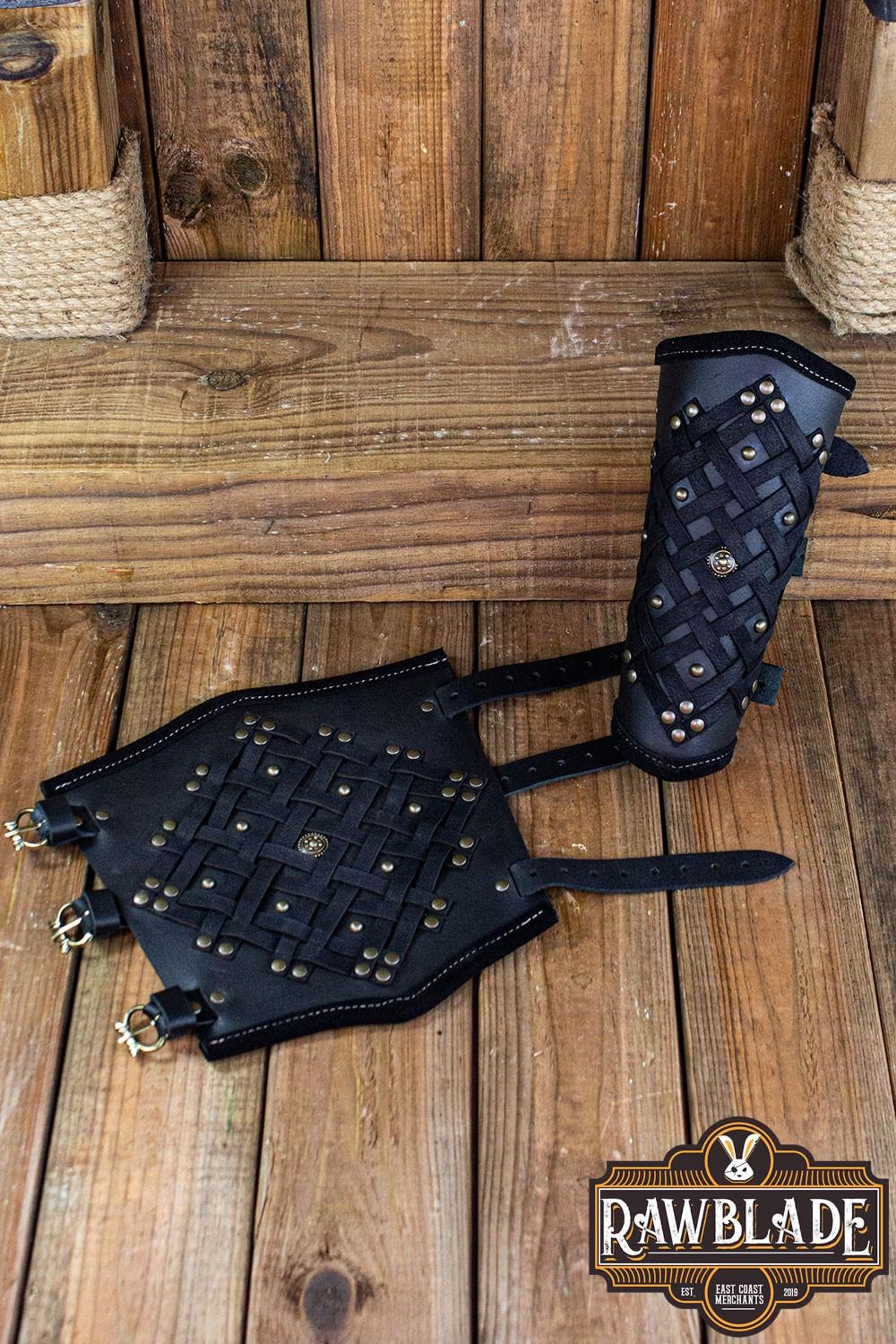 Fantasy Medieval Brawley Studded Bracelets: LARP, Cosplay, Ren Faire ...