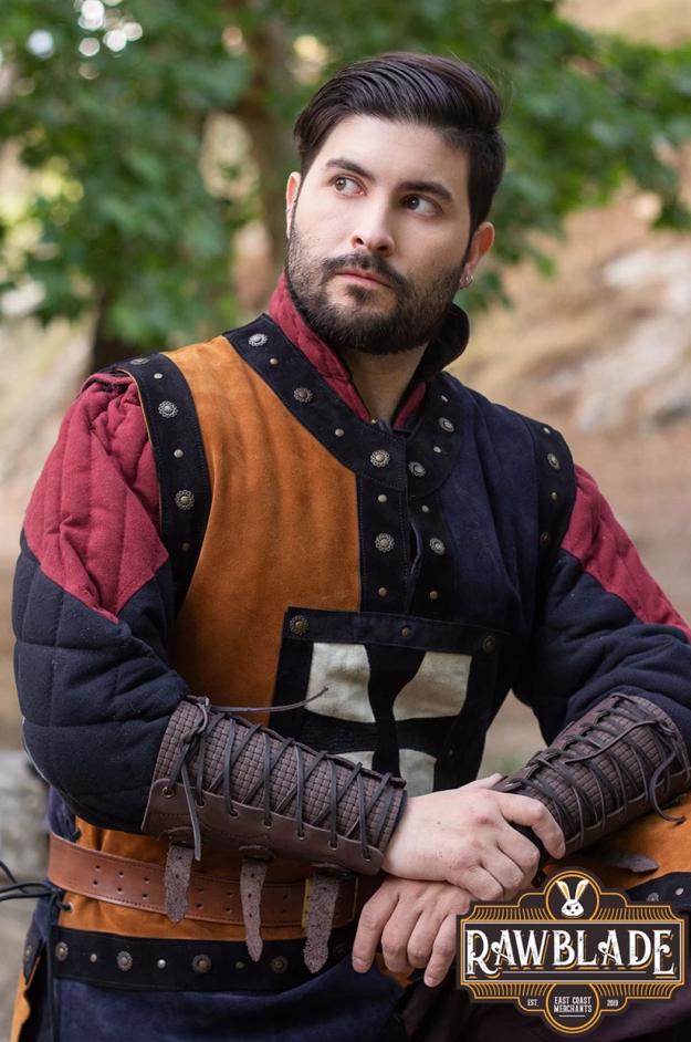 Mordred Leather Tabard: Medieval Knight Armor, Renaissance Faire ...