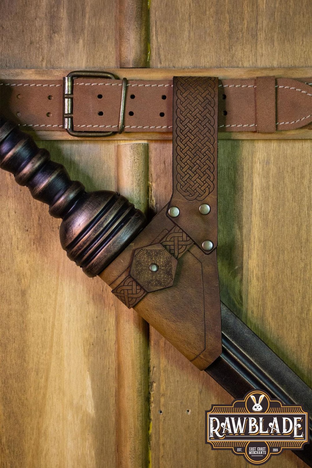 Fantasy Medieval LARP Runar Weapon Holder: Cosplay, Ren Faire, Viking ...