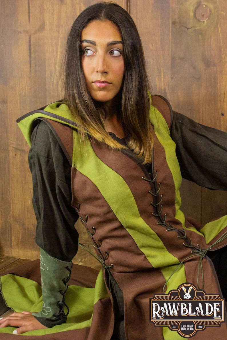 Green Cotton Archer Tunic - Fantasy Medieval Costume - Etsy