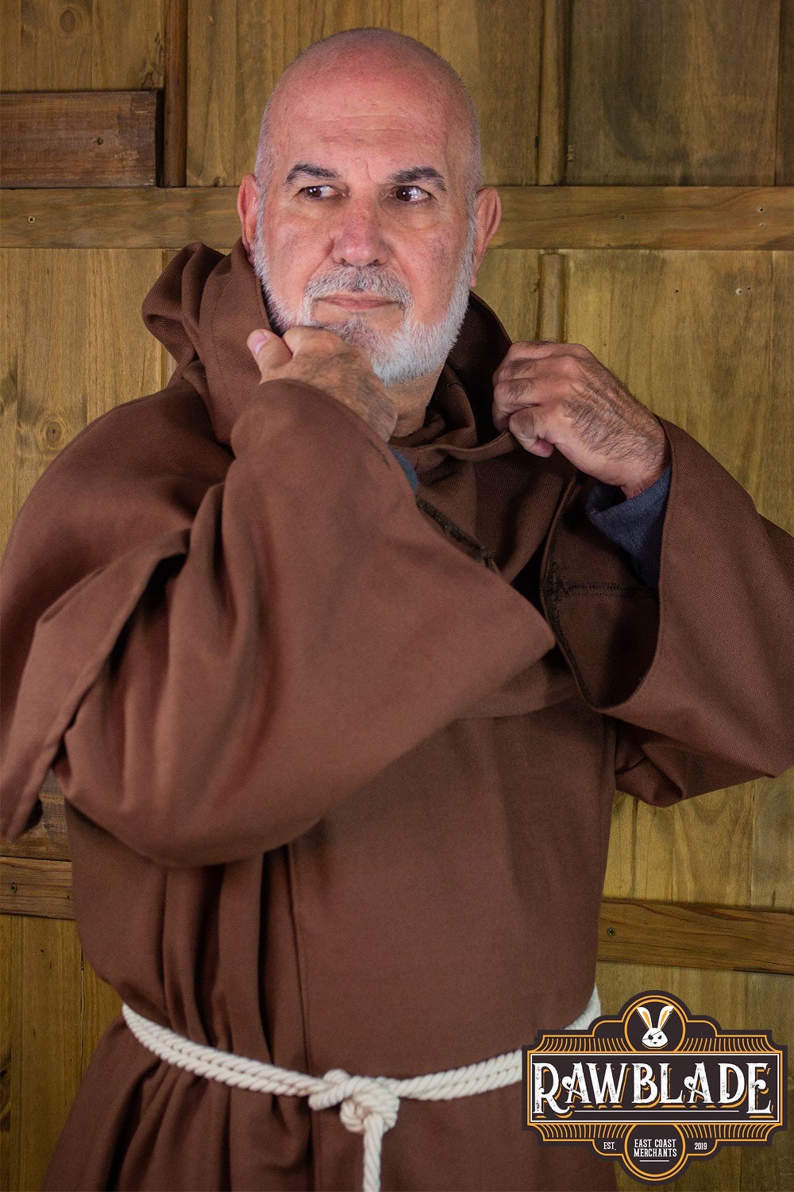 Medieval Franciscan Monk Habit, LARP, Renaissance Faire, Fantasy ...
