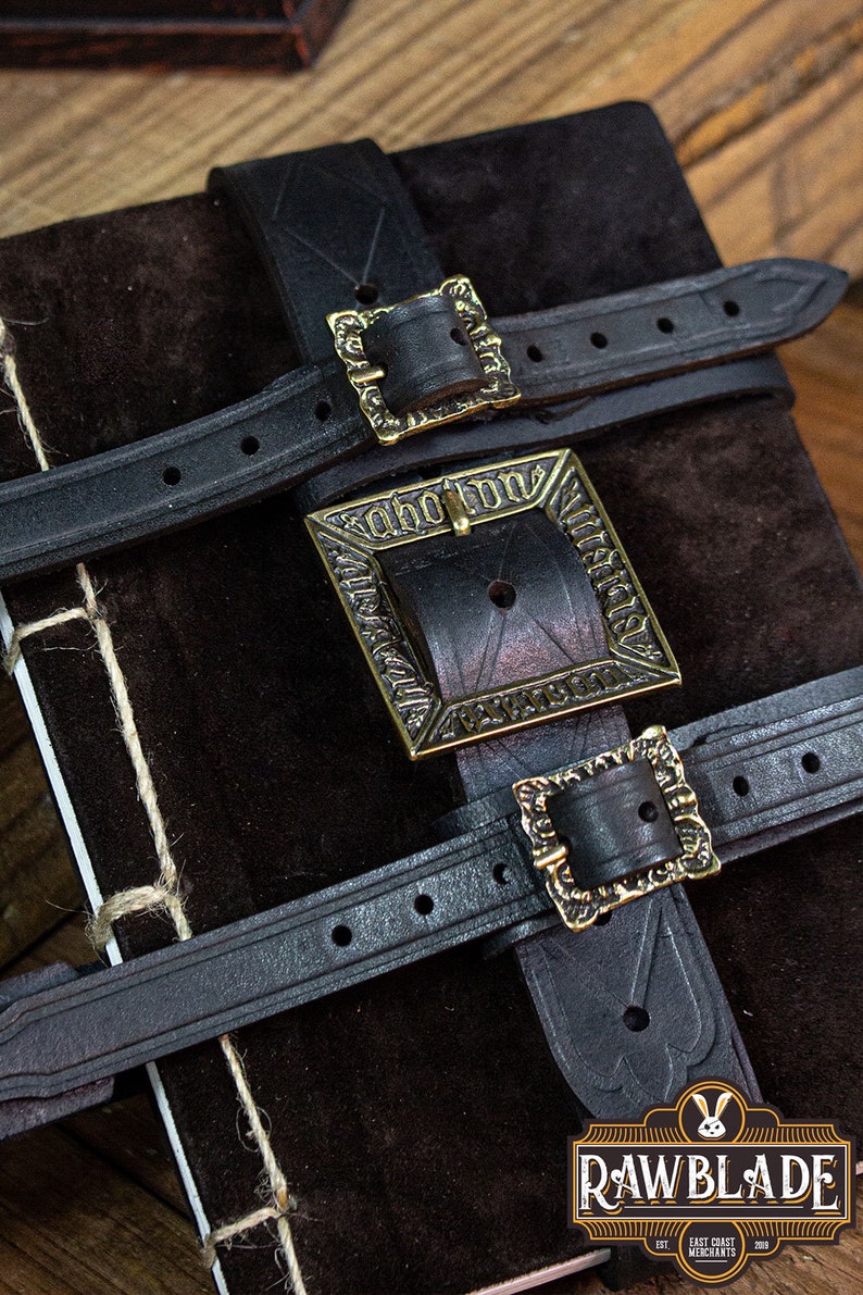 Leather Book Holder, Medieval Fantasy Wizard Pouch, LARP Cosplay ...