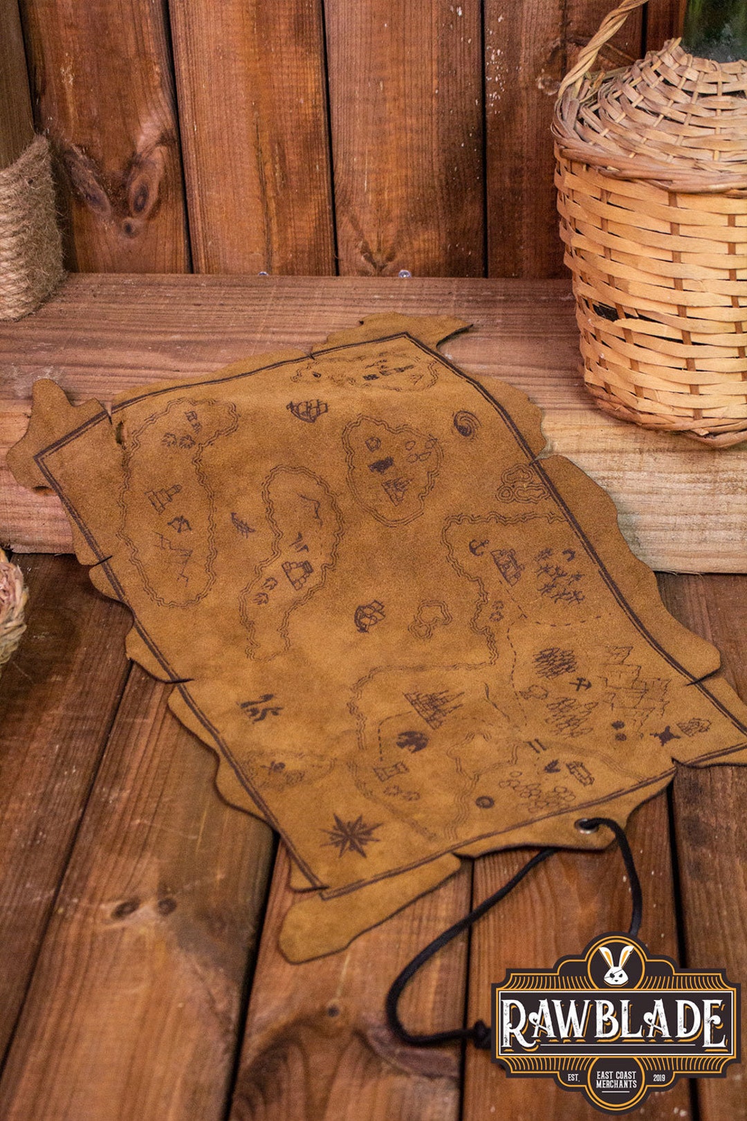 Navigator's Leather Map for Costumes, LARP, Ren Faire, Cosplay ...