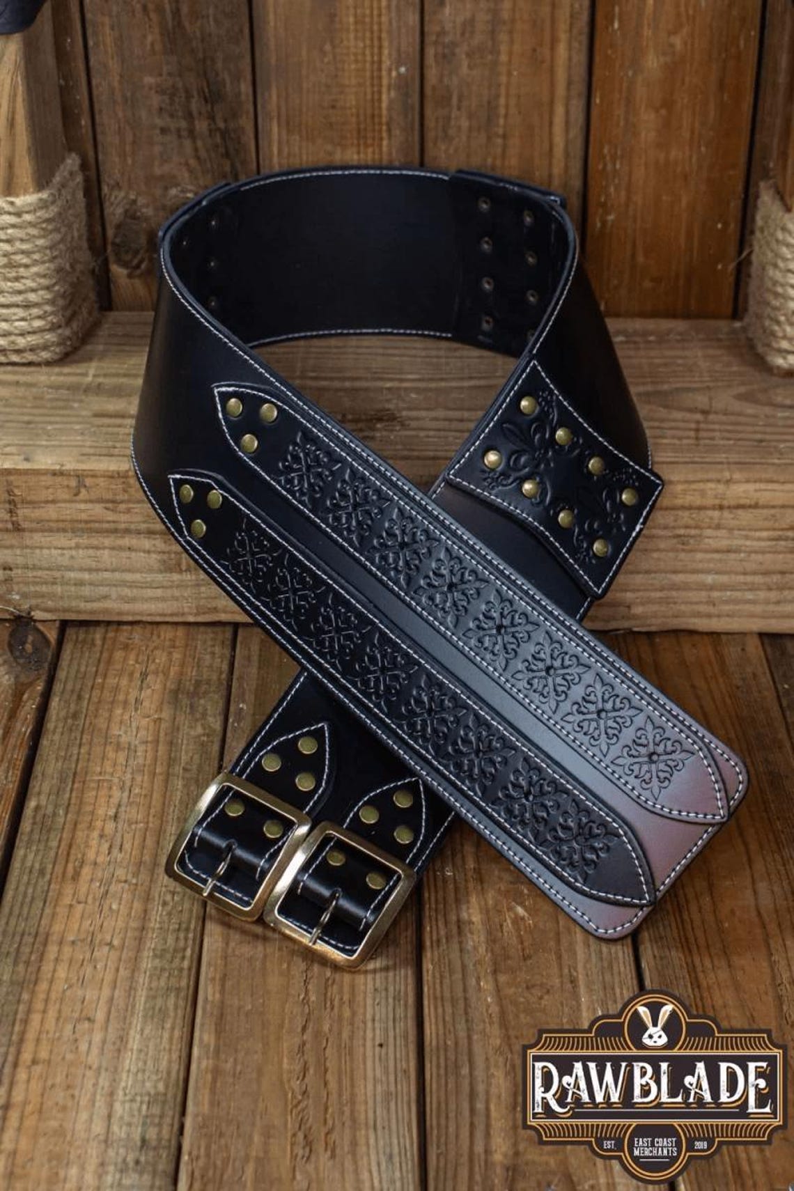 Authentic Lombard Wide Belt for Medieval Fantasy LARP, Cosplay ...