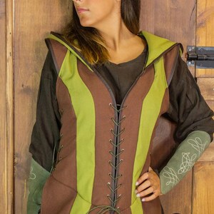 Green Cotton Archer Tunic - Fantasy Medieval Costume - Etsy