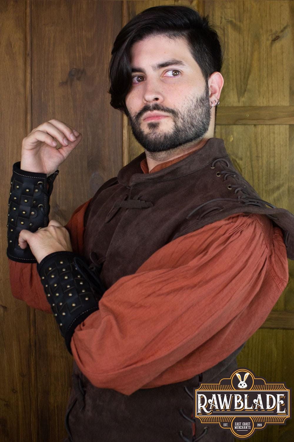 Evan Reinforced Fantasy Bracers for Medieval LARP, Cosplay, Renaissance ...