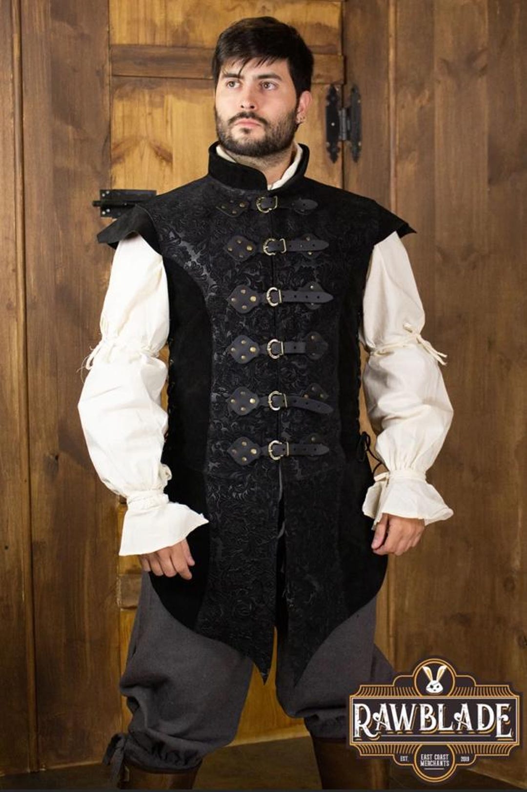 Tristan Long Jerkin Deluxe for Fantasy Medieval LARP, Cosplay, Ren ...