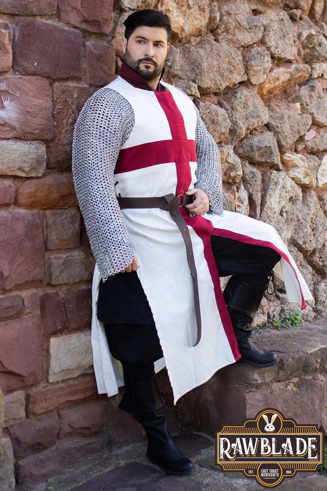 Authentic Medieval Knight Tabard – Templar & Hospitaller Designs for ...