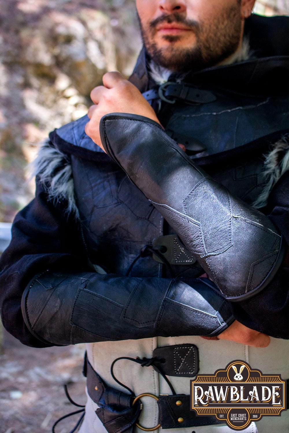Medieval Fantasy, LARP, Hunter Bracers for Cosplay and Renaissance ...