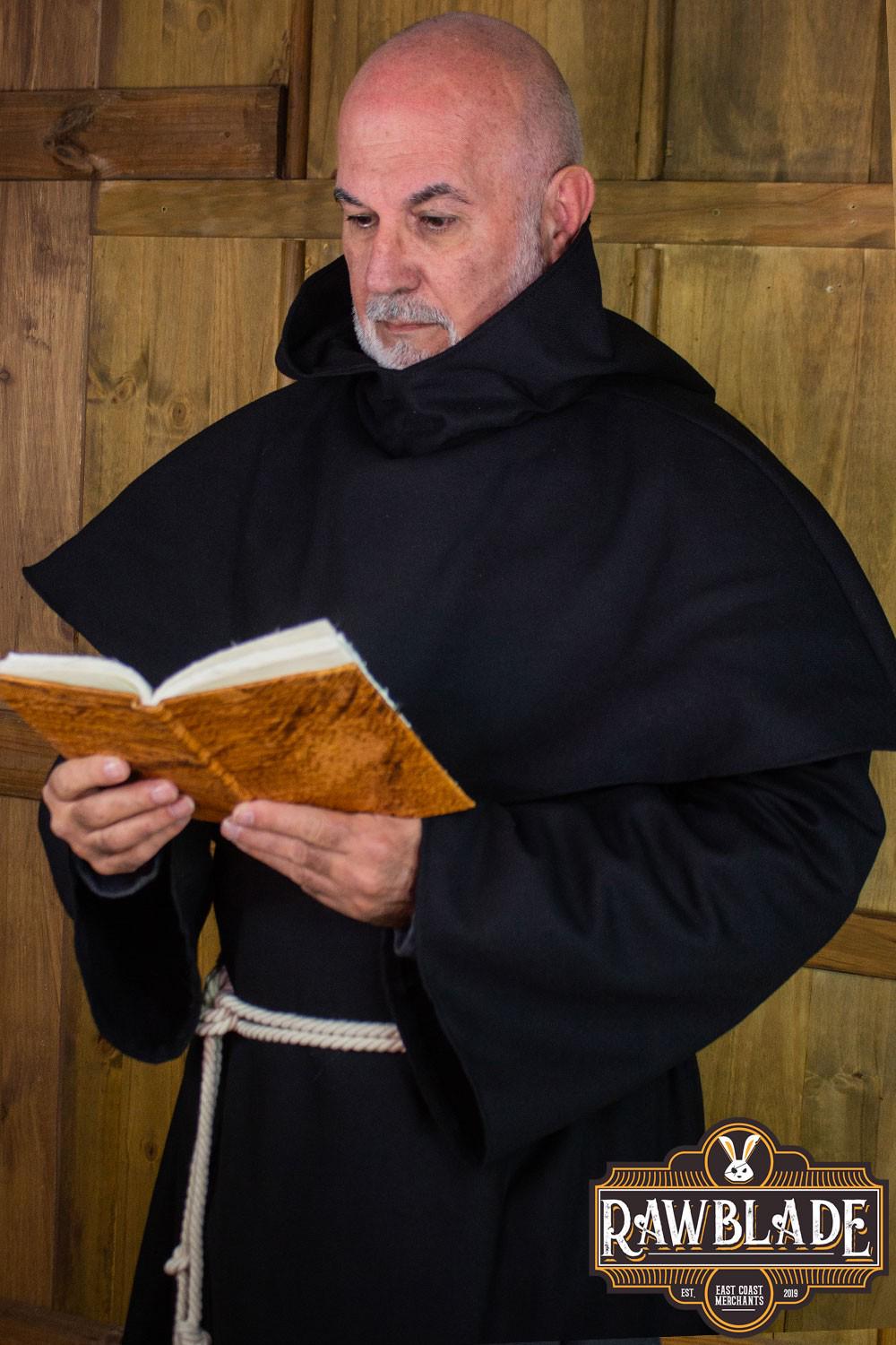 Benedictine Monk Habit, Medieval LARP, Cosplay, Costume for Ren Faire ...