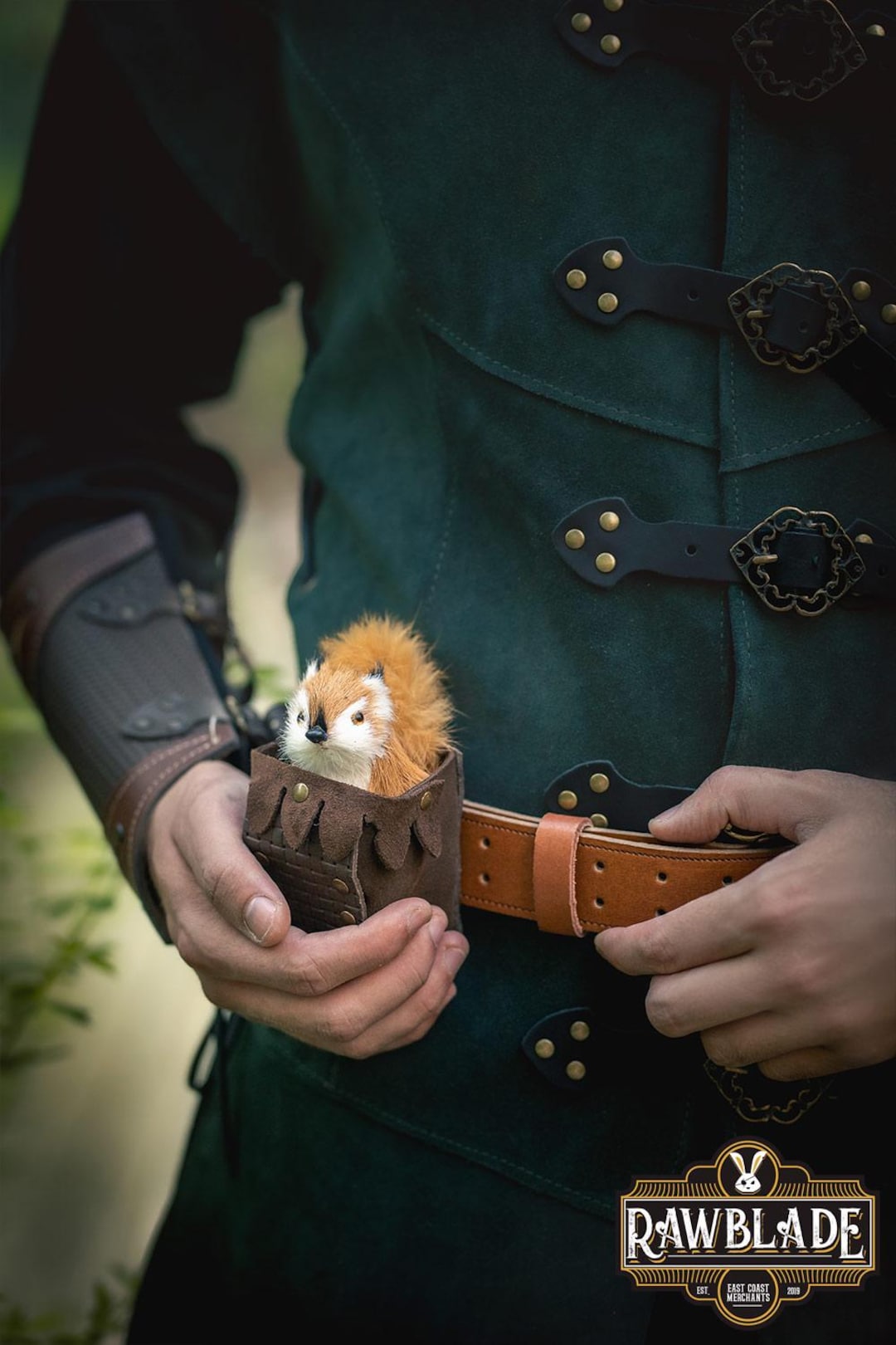 LARP Squirrel Animal Companion: Leather Pouch Belt Accessory. - Etsy