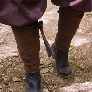 Cotton Medieval Winingas: Nuada Leg Wraps for LARP, Ren Faire - Etsy
