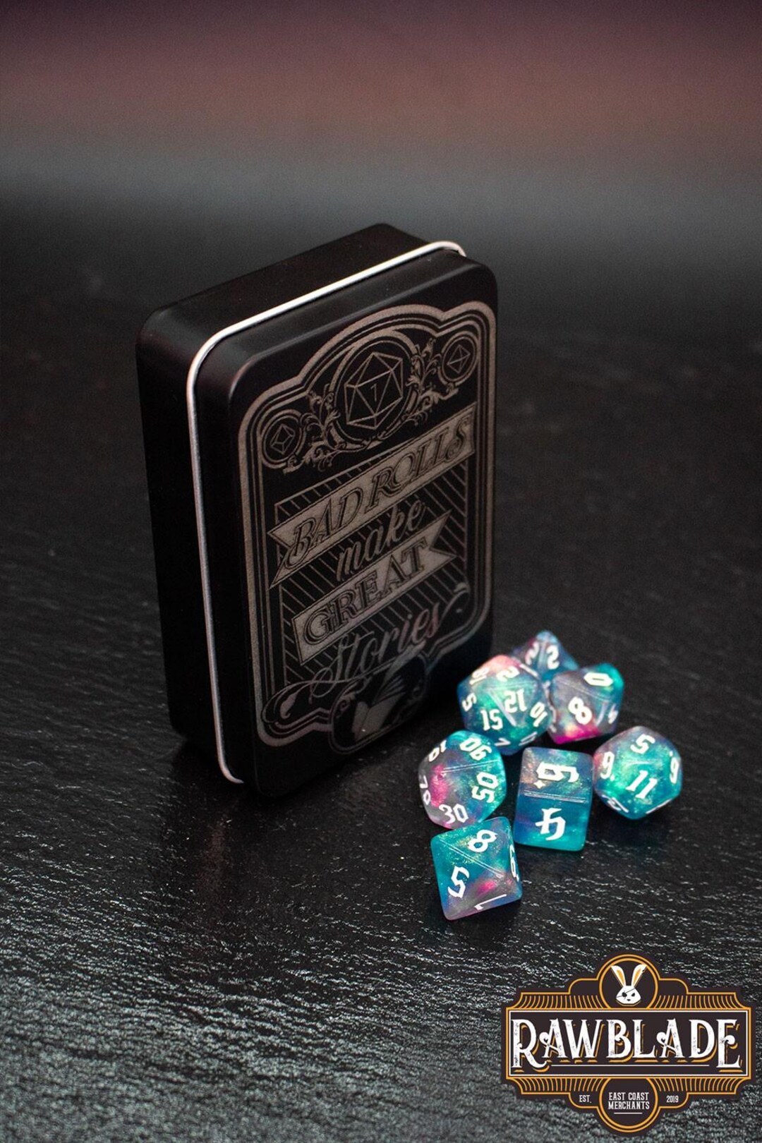 Dice Can Set - Bad Rolls" | Unique RPG Dice Set for D&D, D20 Systems ...