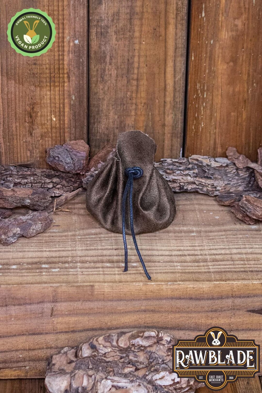 Adventurer's Coin Pouch: Brown Leather-free Accessory for Medieval ...