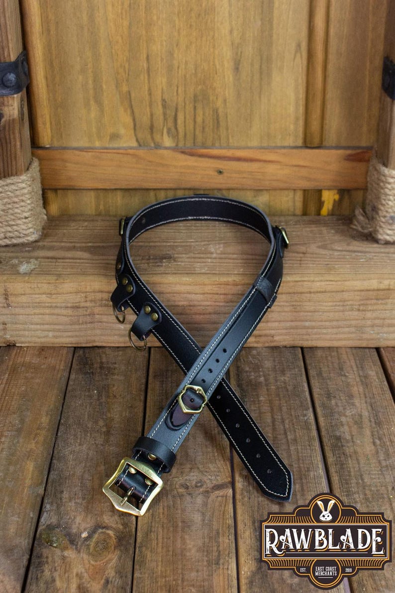 Jenan Tactical Belt Medieval Fantasy Tactical Belt, LARP, Cosplay, Ren ...
