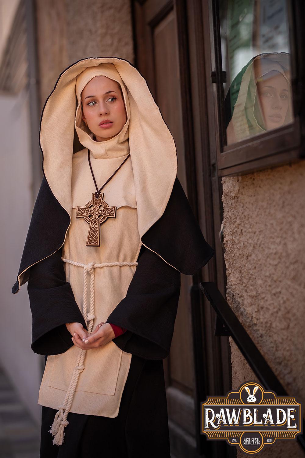 Hospitaller Nun Costume – Authentic Medieval Habit, LARP, US Duty Free ...