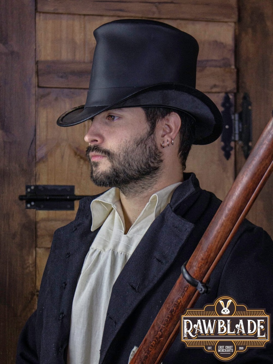 Tepes Top Hat: Medieval Vampire Gothic Headwear for LARP, Renaissance ...