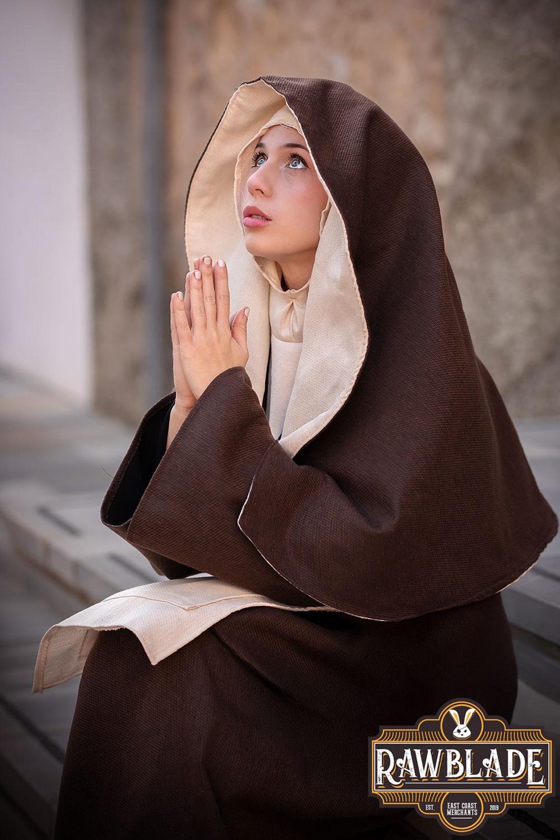 Franciscan Nun Costume – Authentic Medieval Habit for Reenactments ...